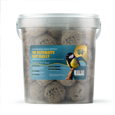 Suet Shop Ultimate Fat Balls with Peanuts and Black Sunflower Wild Bird ...