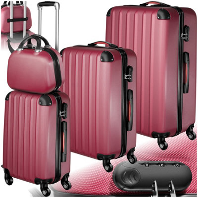 Suitcase Set Pucci - 3 suitcases, beauty case, robust, hard-shell ABS ...