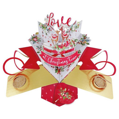 Suki Gifts 3D Christmas Pop Up Card - Reindeer
