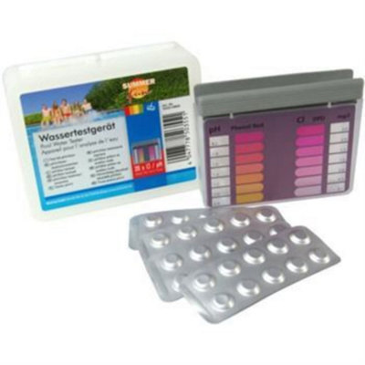 Summer Fun Chlorine and PH Test Set Chlorine Testers Swimming Pool Testers