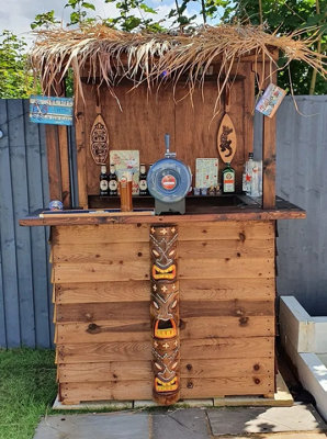 Summer garden bar - Small - Outdoor wooden bar