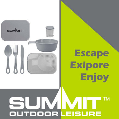 Summit Mess Set Cutlery, Chop Board, Spice Pot Bowl & Mug 13cm x 18cm ...