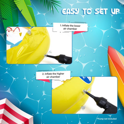 Sun Club 2 Ring Kids Paddling Pool - Yellow