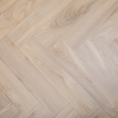 Sunbeam Herringbone Style Soft Lino Flooring 2m Width Sheet Vinyl R10 ...