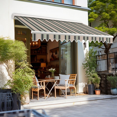 SunDaze 2.5x2M Half Cassette Electric Awning Retractable Garden Sun ...