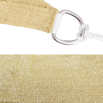 SunDaze 3.6x3.6m Sun Shade Sail Square HDPE Breathable UV Block ...