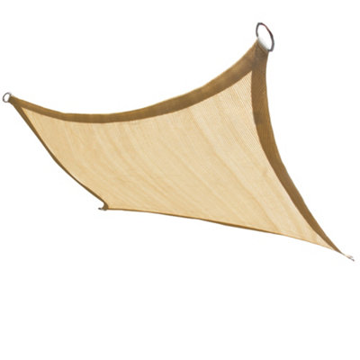 SunDaze 4x5m Sun Shade Sail Rectangle HDPE Breathable UV Block ...