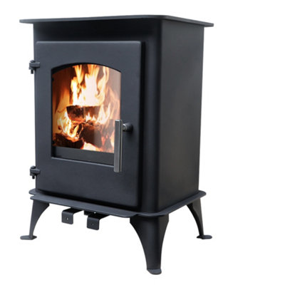 SunDaze 5KW Multifuel Stove Log Burner Woodburning Fireplace Defra ...