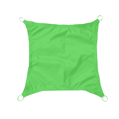 SunDaze 5x5m Square Light Green Sun Shade Sail Outdoor Garden Patio ...