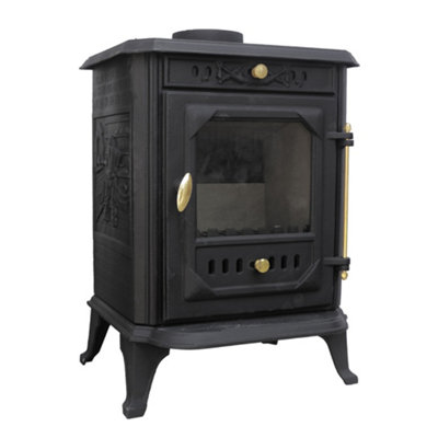 SunDaze 7KW Multifuel Stove Log Burner Fireplace Cast Iron Defra ...