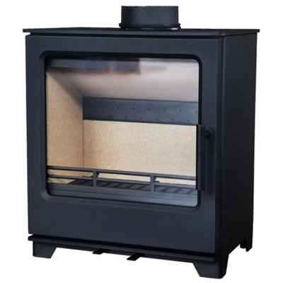 SunDaze 8KW Multifuel Stove Woodburning Log Wood Burner Defra Approved Eco Design Ready