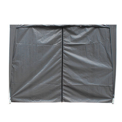 SunDaze Anthracite Side Panel with Zipper for 2x2M Pop Up Gazebo Tent 1 Piece | DIY at B&Q