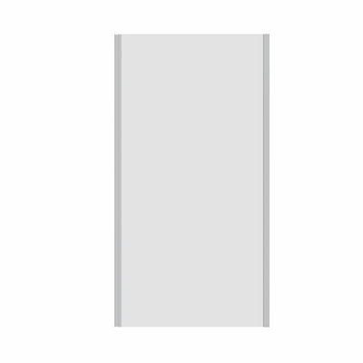 SunDaze Bathroom Chrome Framed Clear Glass Fixed Side Shower Panel 1000mm