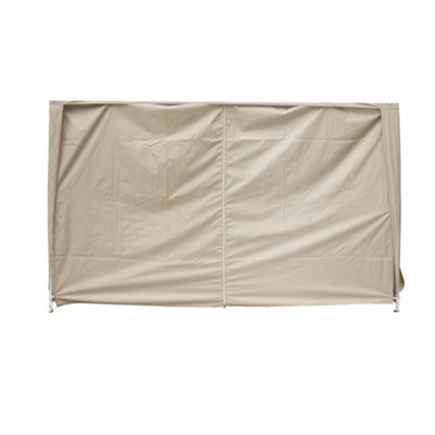 SunDaze Beige Side Panel with Zipper for 2x2M Pop Up Gazebo Tent 1 Piece | DIY at B&Q