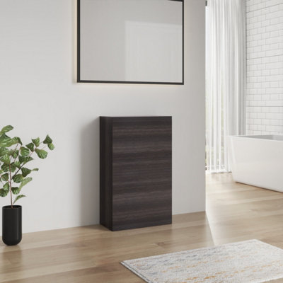 SunDaze Charcoal 500mm Bathroom Freestanding WC Toilet Cabinet Back To ...