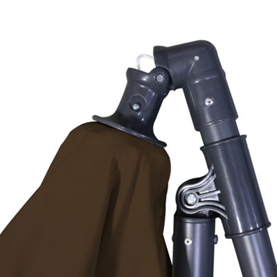 SunDaze Coffee 3M Garden Patio Cantilever Banana Hanging Umbrella ...