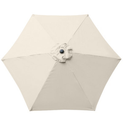 SUNDAZE CREAM REPLACEMENT PARASOL FABRIC GARDEN UMBRELLA CANOPY COVER ...