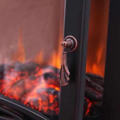 Shop SunDaze Electric Fireplace Stove Heater with Fire Flame Effect ...