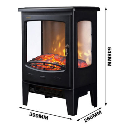 Shop SunDaze Electric Fireplace Stove Heater with Fire Flame Effect ...