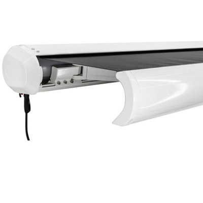 SunDaze Full Cassette Electric Remote Controlled Retractable Awning ...