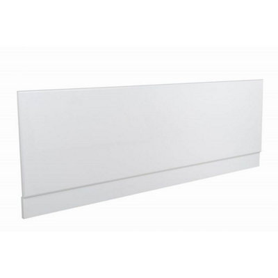 SunDaze Gloss White 1700mm Moisture Resistant Wood MDF Front Bath Panel ...