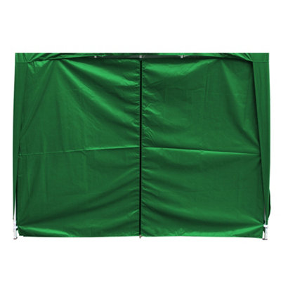 SunDaze Green Side Panel with Zipper for 2x2M Pop Up Gazebo Tent 1 Piece | DIY at B&Q