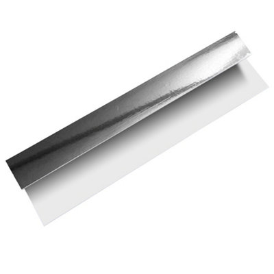 SunDaze PVC Silver End Cap Trim for 10mm Shower Wall Panels 2.6m