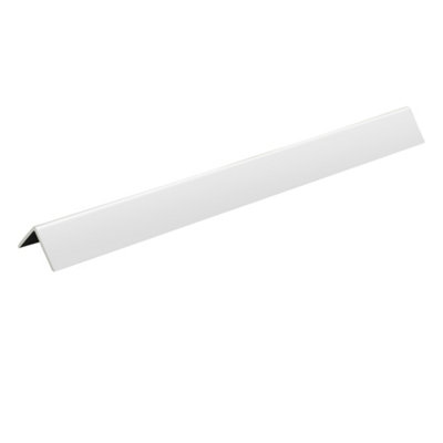 SunDaze PVC White Angle Trim for 5mm 8mm 10mm Shower Wall Panels 2.6m ...