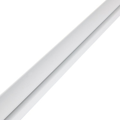 SunDaze PVC White Coving Trim for 8mm Shower Wall Panels 2.7m, Pack of 5