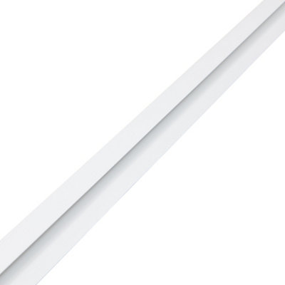 SunDaze PVC White End Cap Trim for 8mm Shower Wall Panels 2.7m, Pack of 6