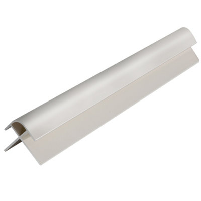 SunDaze PVC White External Corner Trim for 10mm Shower Wall Panels 2.6m ...