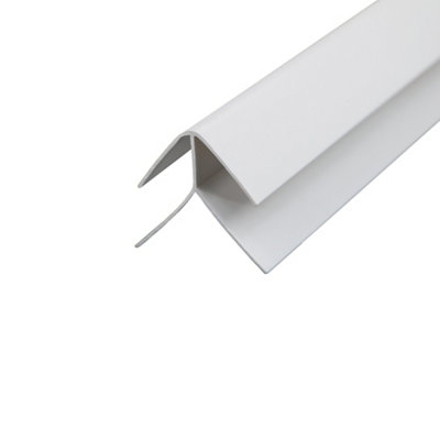 SunDaze PVC White External Corner Trim for 8mm Shower Wall Panels 2.7m ...
