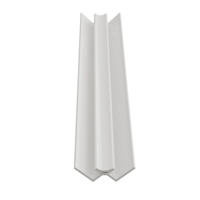 SunDaze PVC White Internal Corner Trim for 10mm Shower Wall Panels 2.6m ...