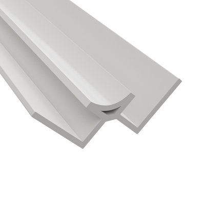 SunDaze PVC White Internal Corner Trim for 10mm Shower Wall Panels 2.6m ...