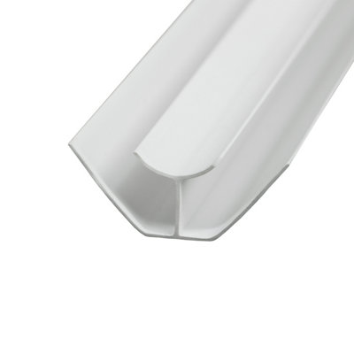 SunDaze PVC White Internal Corner Trim for 5mm Shower Wall Panels 2.7m ...