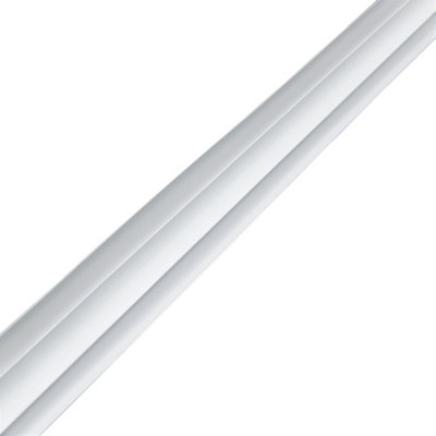 SunDaze PVC White Internal Corner Trim for 5mm Shower Wall Panels 2.7m