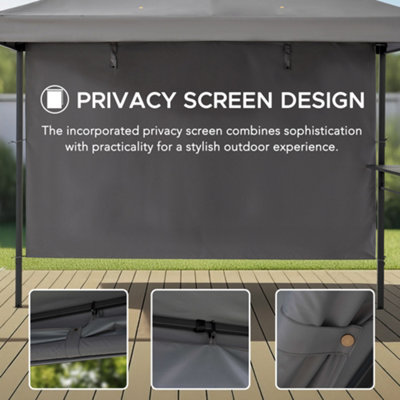 SUNJOY Outdoor Stoff Whirlpool Pavillon KABRU - 220x280cm, Gray