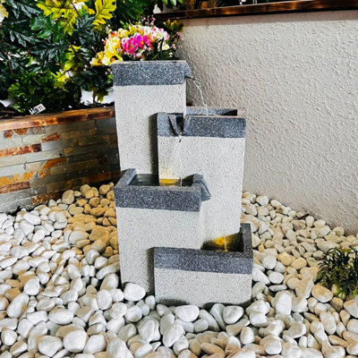 Buy Sunlit Brook Fountain Solar Power Water Feature | DIY at B&Q