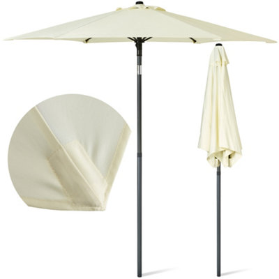 SUNMER 2M Garden Parasol, Sun Shading Umbrella, Easy Open/Close Push Up ...