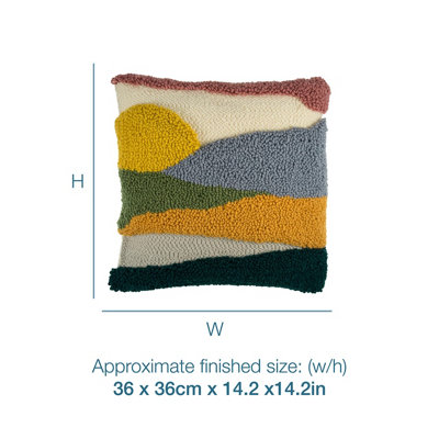 SUNSET - Punch Needle Kit: Cushion: Sunset - Trimits