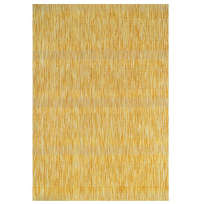 Sunshine Yellow Durable Soft Plastic Mottled Flatweave Indoor Outdoor ...