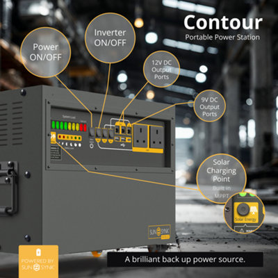 Sunsynk Contour 2000 2kW Electricity Generator Portable Power Station ...