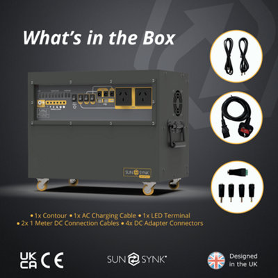 Sunsynk Contour 2000 2kW Electricity Generator Portable Power Station ...