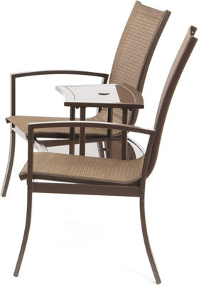 Suntime Havana Garden Duo Seat with Table in Bronze