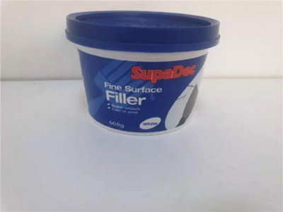 SupaDec Fine Surface Filler White 600g - Ready Mixed Filler Putty Tub ...