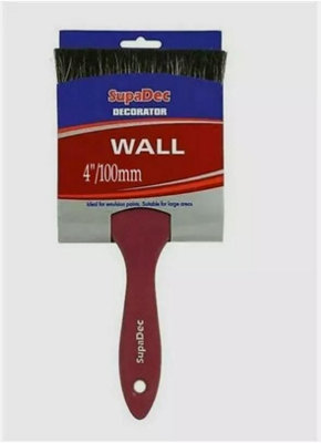 SupaDec Large Area Emulsion Paint & Paste Wall Brush, 4 Inch - 100mm ...
