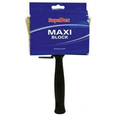 SupaDec MAXI Block Paint & Paste Brush 30mm x 100mm - All-Purpose Wall ...