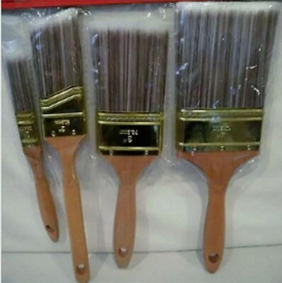 SupaDec Polyester Paint Brush 4 Pcs Set - Multi-Purpose Paint Brushes ...