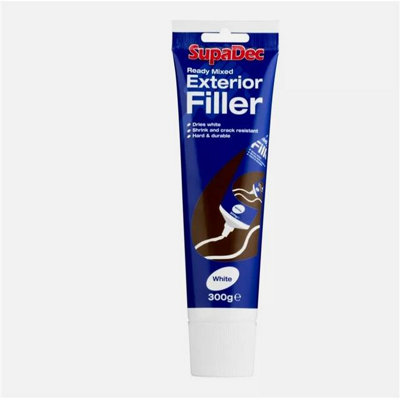 SupaDec Ready Mixed Exterior Filler Tube White, 300g - Hard & Durable ...
