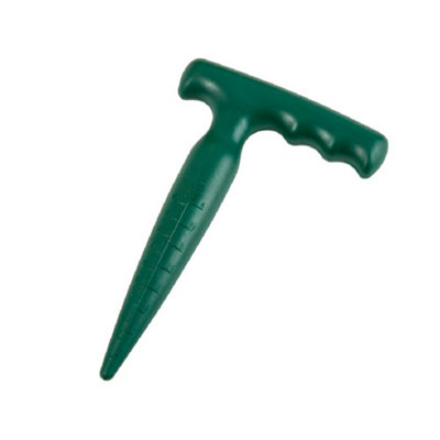 SupaGarden Plastic Dibber Green (One Size)